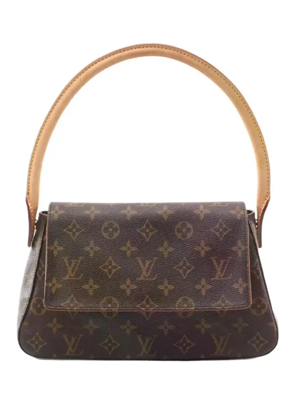 LOUIS VUITTON 2003 Mini Looping Monogram Tote Bag - Brown