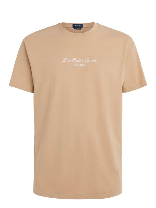 Polo Ralph Lauren Cotton Embroidered Logo T-shirt - Brown