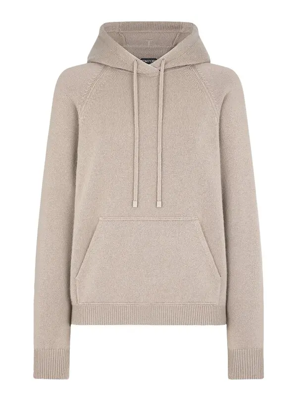 TOM FORD Cashmere Blend Hoodie - Beige