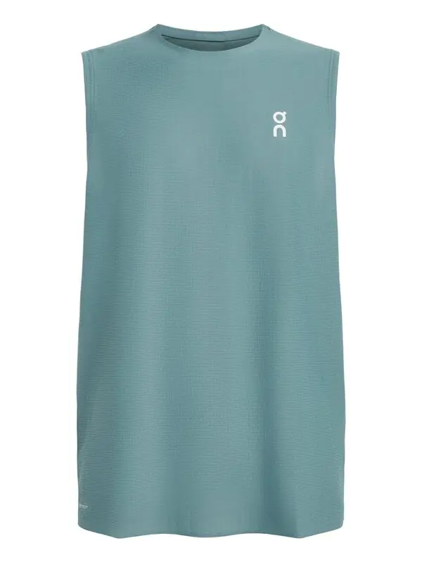 On Court Tank Top" Technical Performance Sleeveless Shirt - Blue