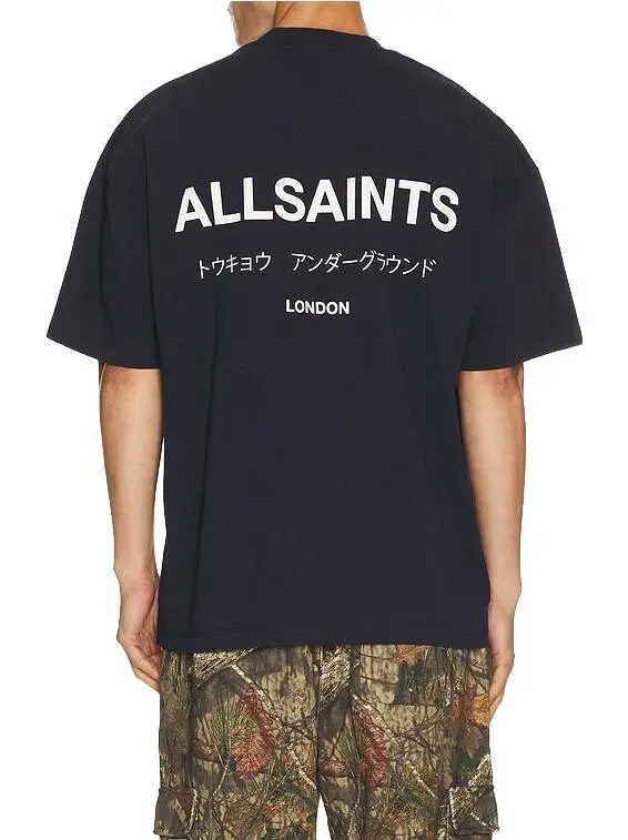 ALLSAINTS Underground Crew Tee In . Also - Blue