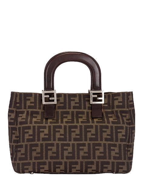 FWRD RENEW Fendi Zucca Tote Bag - Brown