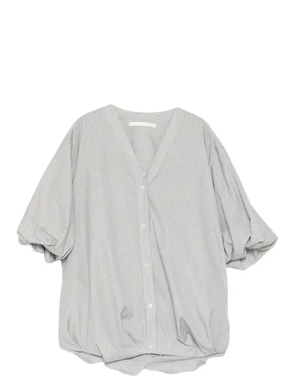 JNBY Plaid A-line Shirt - Grey