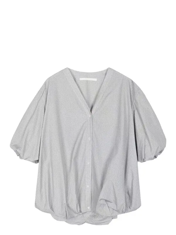 JNBY Plaid A-line Shirt - Grey