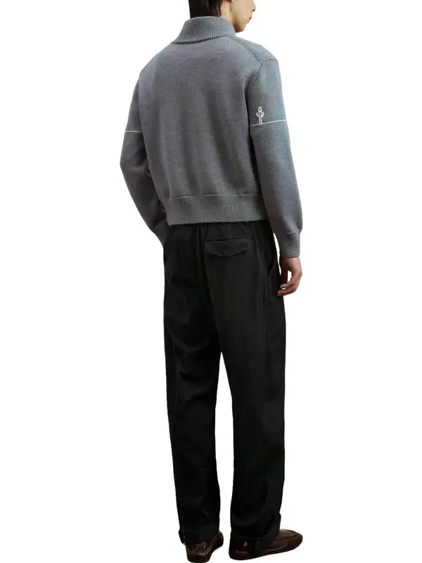 CROQUIS Straight-tapered Trousers - Black