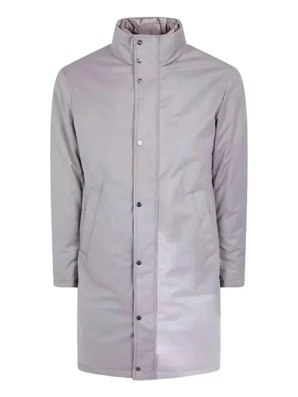 Herno High-neck Press-stud Jacket - Grey