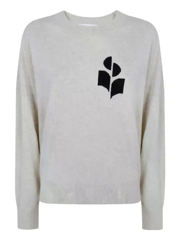 MARANT ETOILE Marisans Logo-intarsia Sweater - Grey
