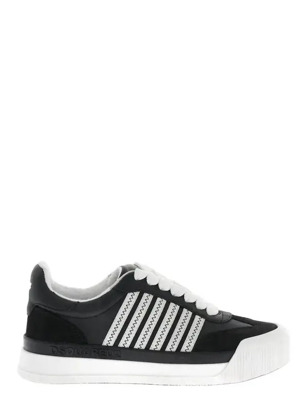 Dsquared2 Leather Lace-up Sneakers - Black