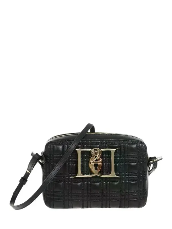 Dsquared2 Quilted Logo Buckle Crossbody Bag - Black