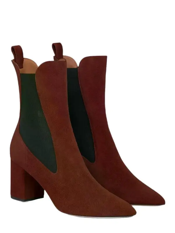 Paris Texas Anja 70 Suede Chelsea Boots - Red