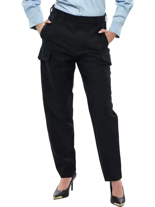 Stella McCartney Wool Gerrit Cargo Trousers - Black