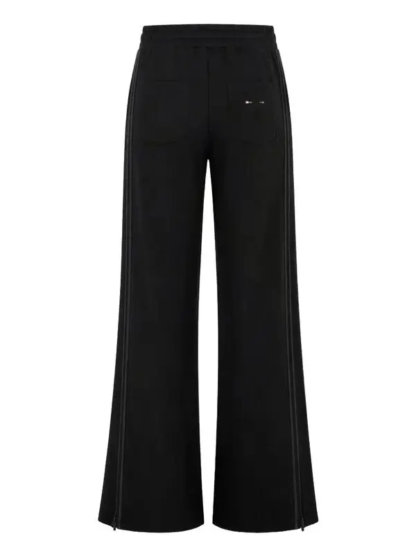 The Upside Roma Side-stripe Wide Leg Track Pants - Black