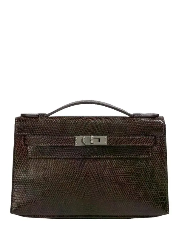 Hermès Kelly Pochette Leather Tote Bag - Brown