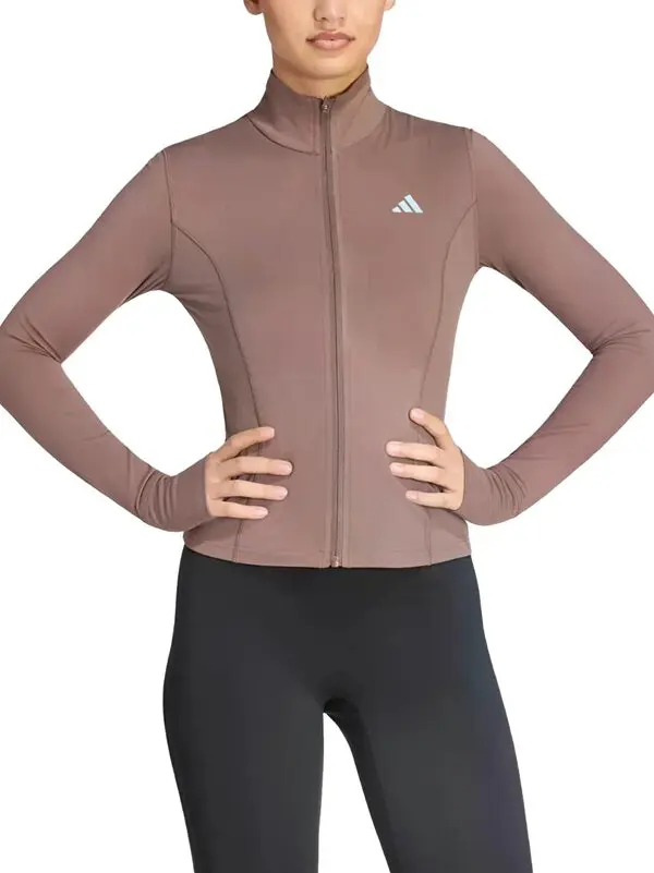 Adidas 3-stripes Studio Zip-through Jacket - Neutrals