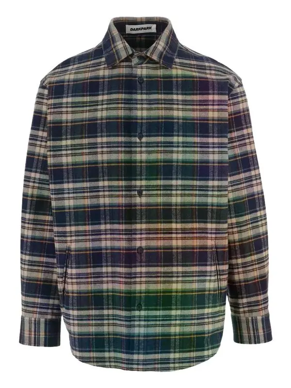 DARKPARK Checked Cotton Shirt - Neutrals