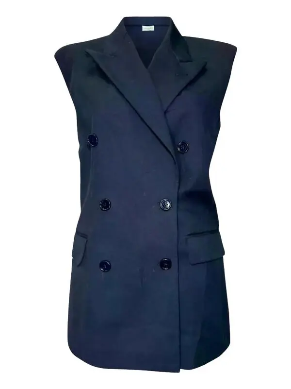 Dries Van Noten Double-breasted Vest - Blue
