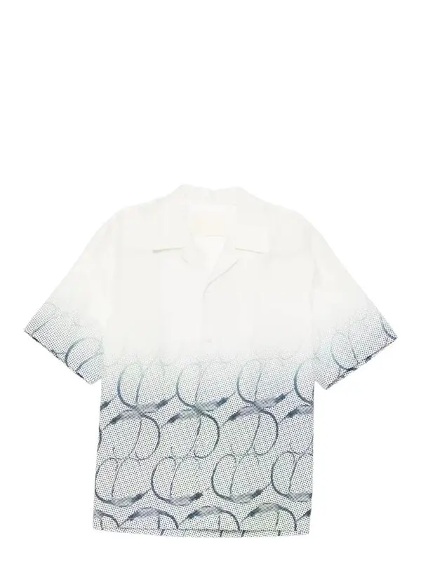 CROQUIS Printed Short-sleeves Shirt - Neutrals