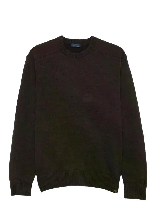 Paul & Shark Virgin Wool Crew Neck Sweater - Brown
