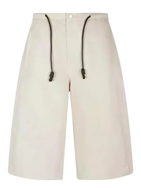CROQUIS Sailor-knot Drawstring Shorts - Neutrals