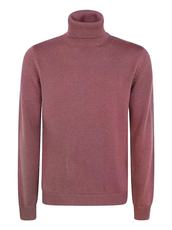 NUUR Roll-neck Wool Sweater - Red