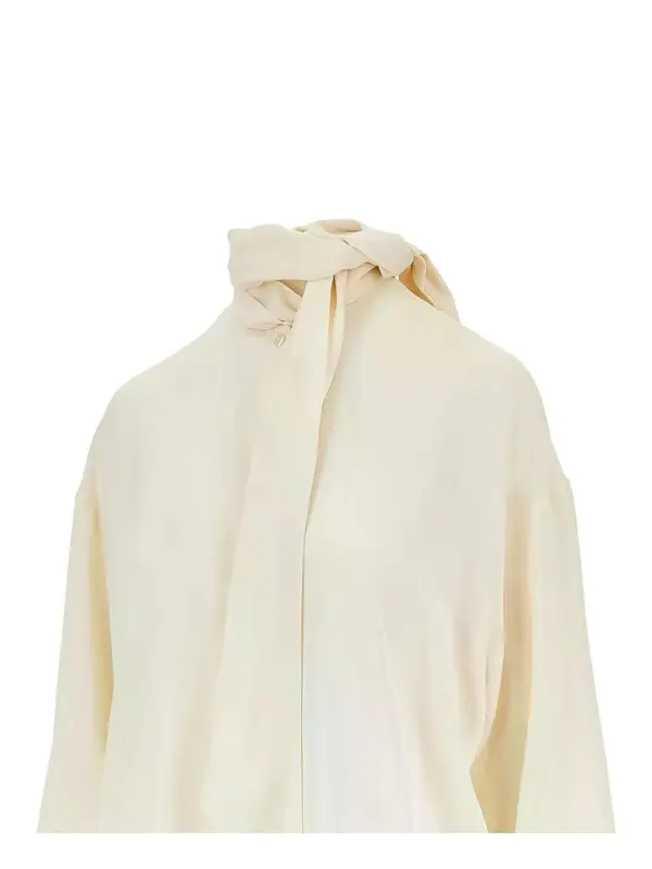 Etro Silk-blend Jacquard Shirt With Paisley Motif - Neutrals