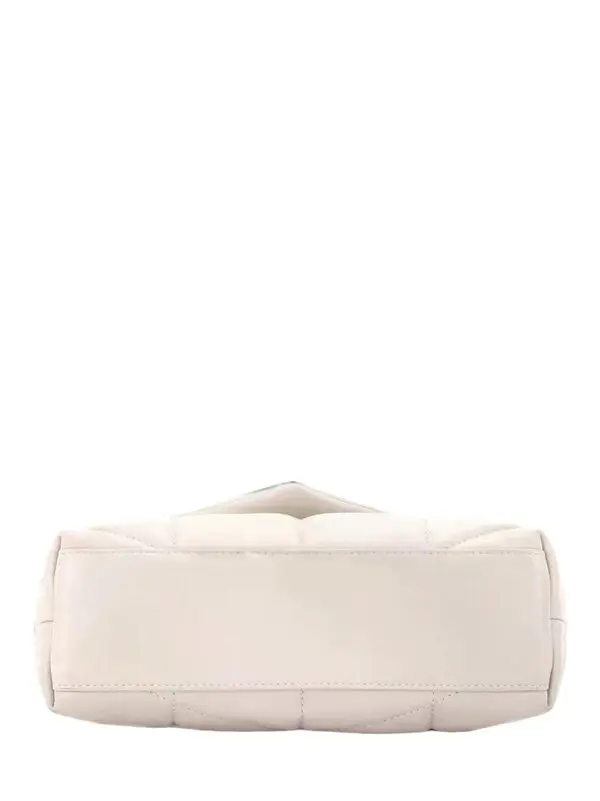 Saint Laurent Loulou Puffer Shoulder Bag Quilted Leather Mini Crossbody Bag - Neutrals