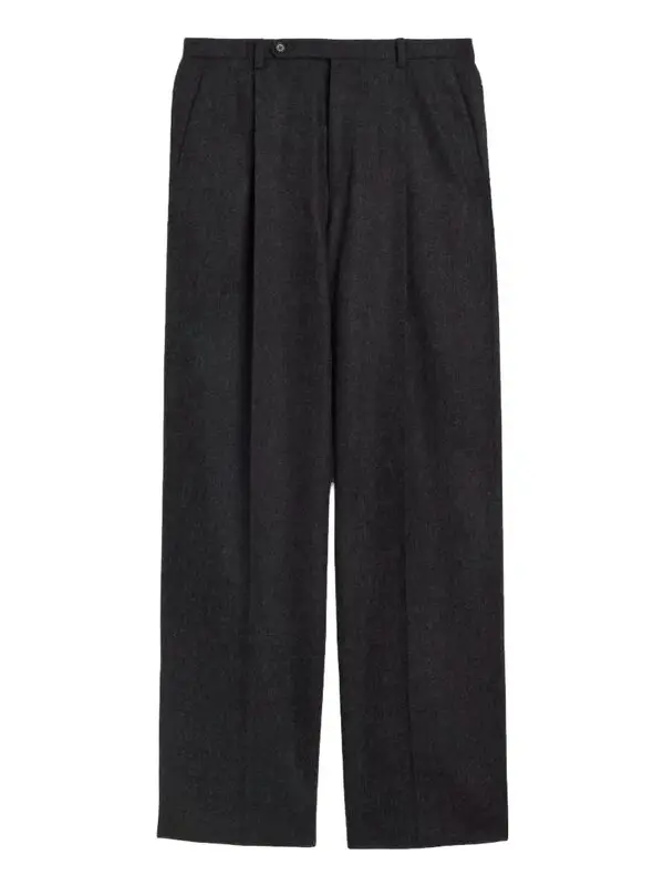 JIL SANDER Lightweight Wool Flannel Trousers - Grey