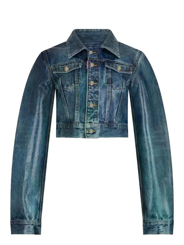 Dsquared2 Dean Iced-wash Denim Jacket - Blue