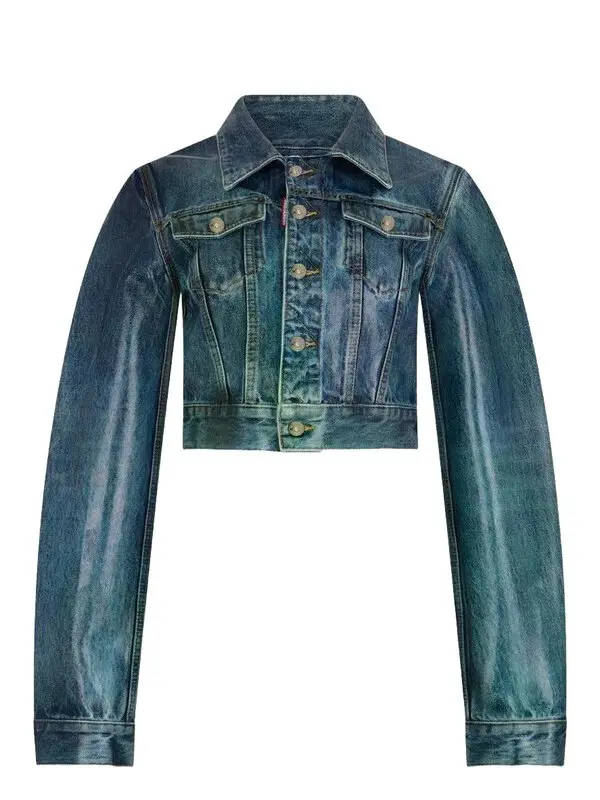 Dsquared2 Dean Iced-wash Denim Jacket - Blue