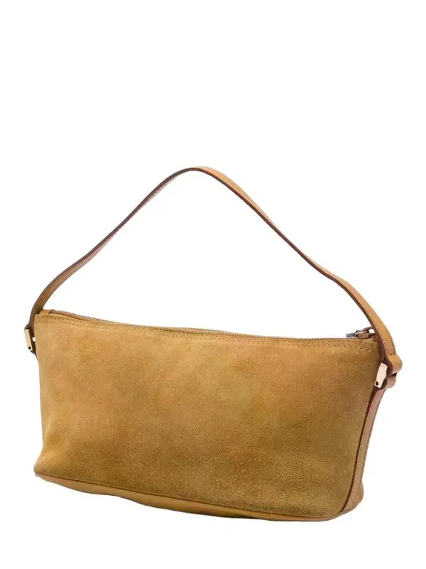 Gucci Suede Boat Shoulder Bag - Brown