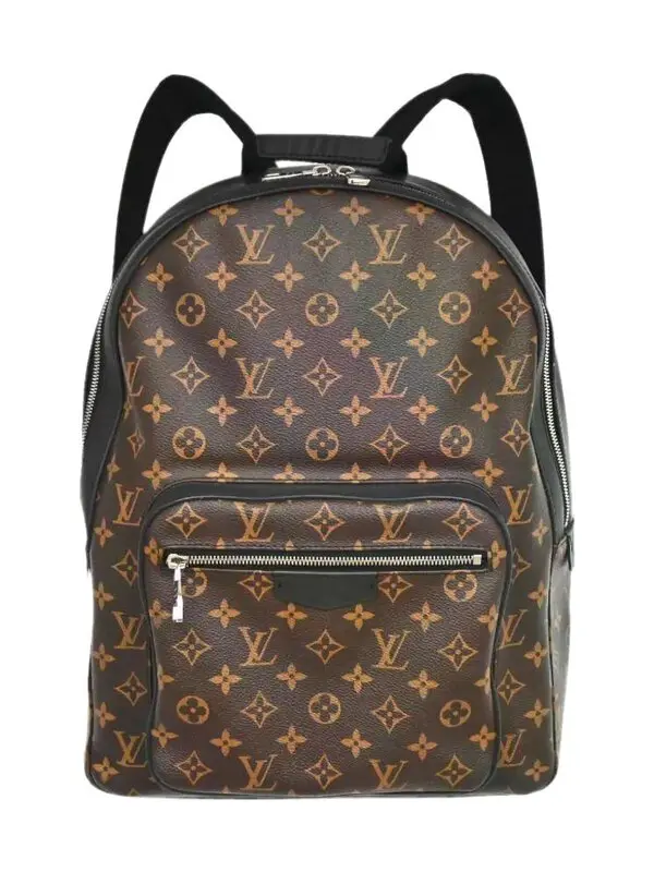 LOUIS VUITTON Monogram Macassar Josh Backpack - Brown