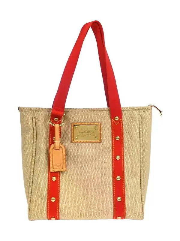 LOUIS VUITTON 2005 Antigua Cabas Mm Tote Bag - Neutrals