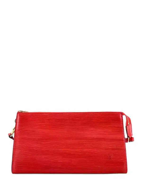 LOUIS VUITTON Pochette Accessoires Epi Leather Clutch Bag - Red