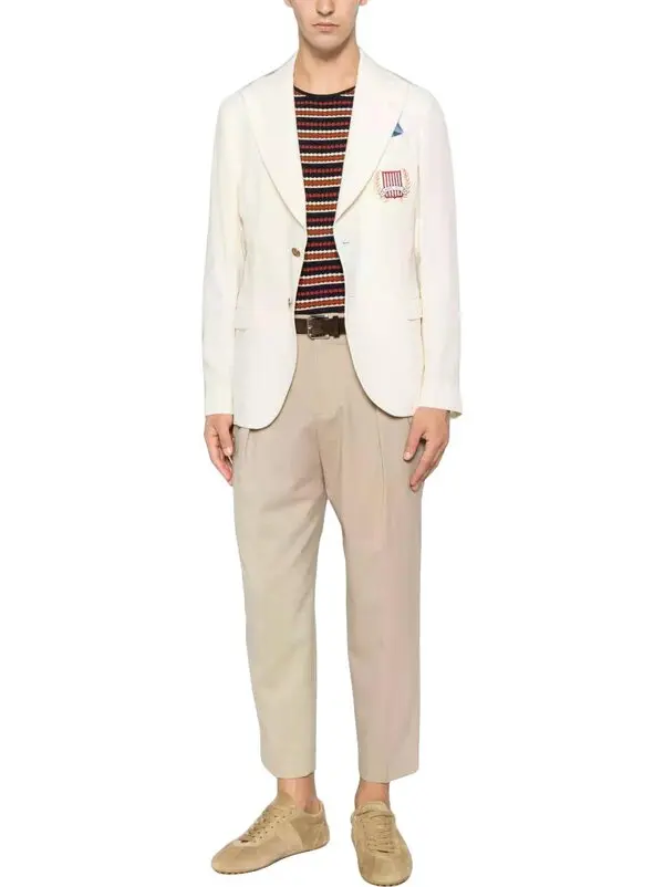 MANUEL RITZ Pleated-design Trousers - Neutrals