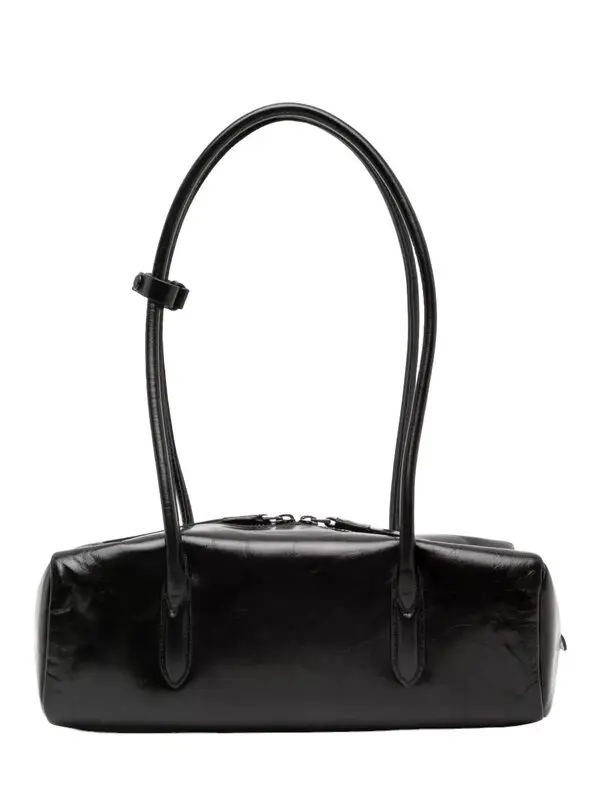 JNBY Minimalist Leather Shoulder Bag - Black