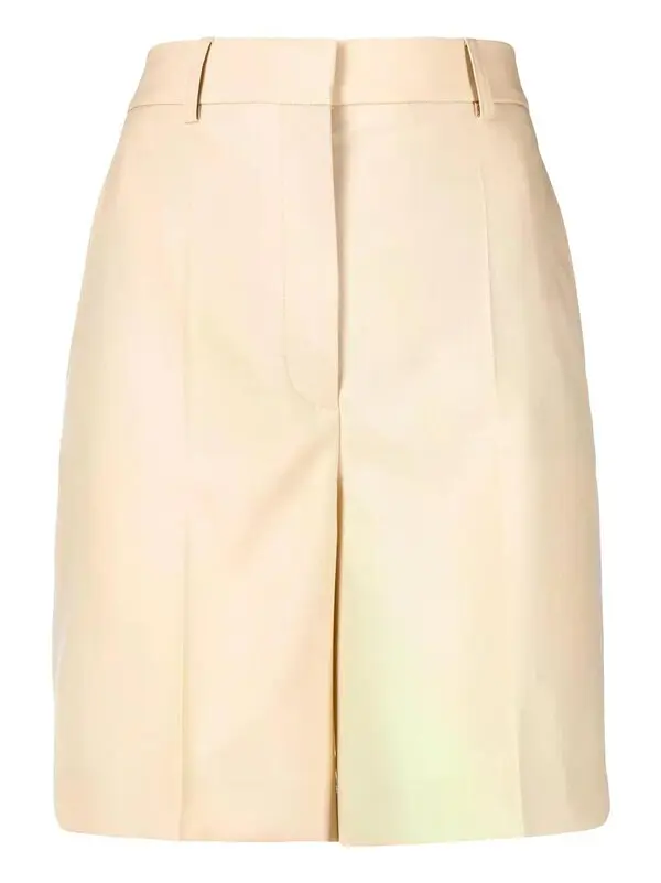 Stella McCartney High-waisted Tailored Shorts - Neutrals