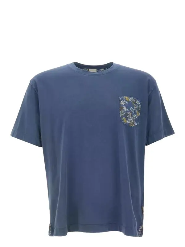 BOB Paisley-pocket T-shirt - Blue