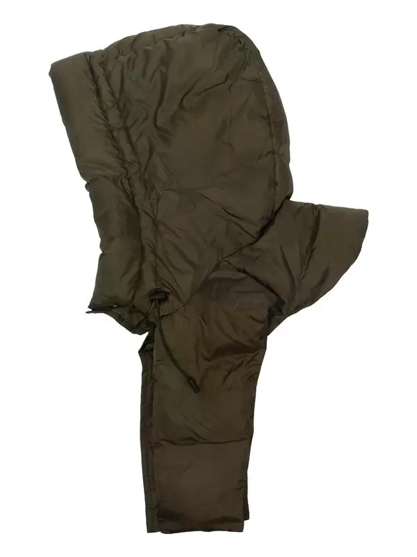 YVES SALOMON Quilted Hood - Green