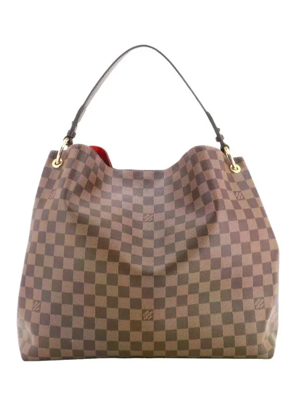 LOUIS VUITTON Damier Mm Hobo Bag - Brown