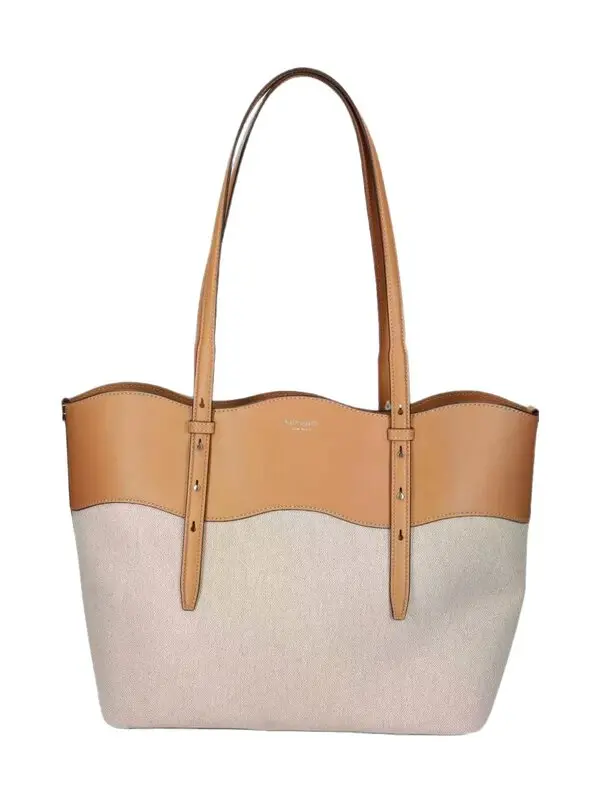 Kate Spade New York Leather-panel Shoulder Bag - Neutrals