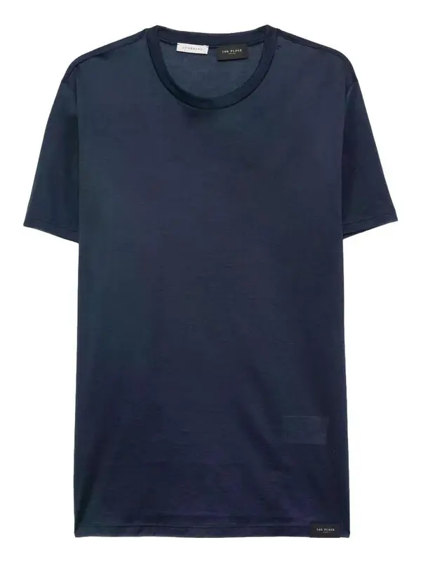 LOW BRAND X The Place Gallery Crew-neck T-shirt - Blue