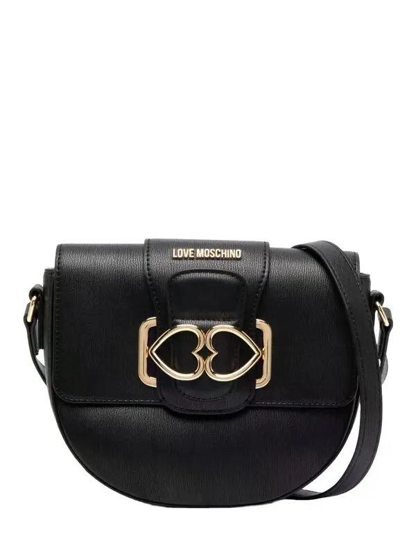 Moschino Heart-motif Shoulder Bag - Black