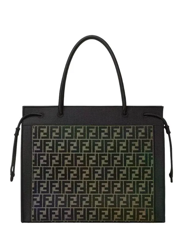 Fendi Large Magic Ff Logo Tote Bag - Black