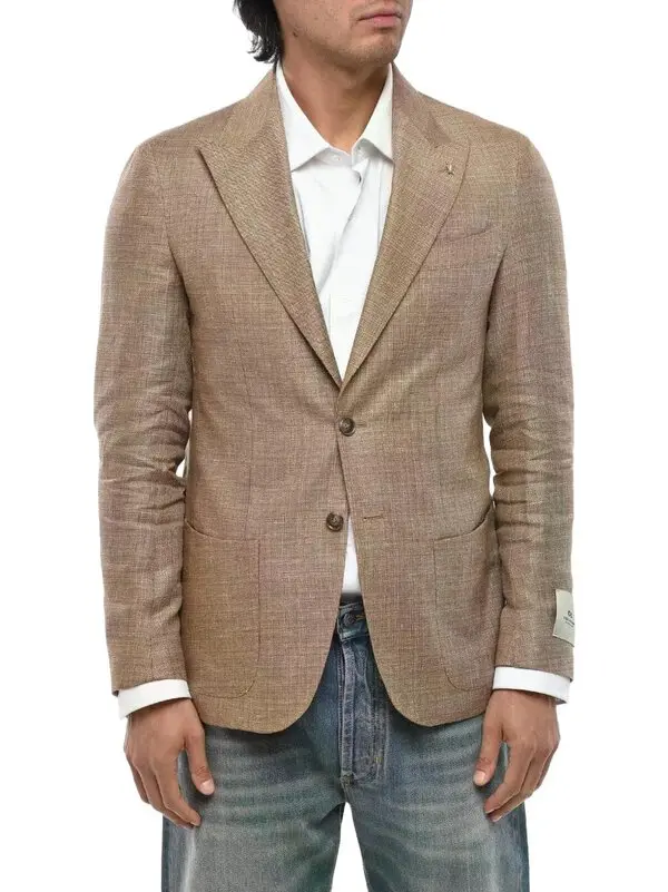 Corneliani Cc Collection Single-breasted Peak-lapel Blazer - Brown