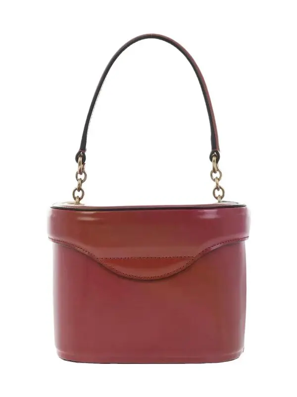Valentino Garavani Vlogo Signature Leather Tote Bag - Red