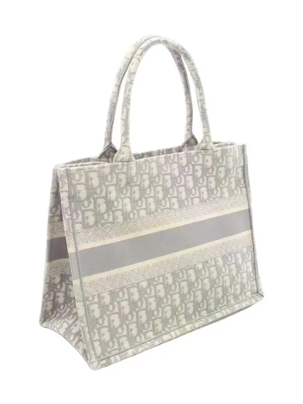 Dior 2000s Medium Book Tote Bag - Grey