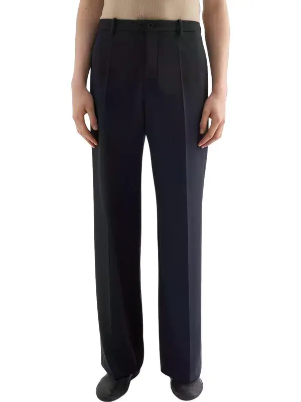 JIL SANDER Technical Crêpe Trousers - Black