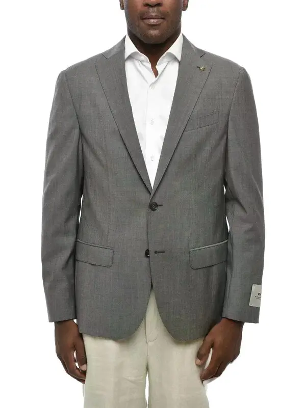 Corneliani Single-breasted Wool Blazer - Grey