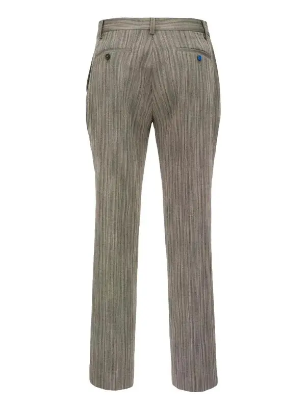 Paul Smith Herringbone Tailored Trousers - Grey
