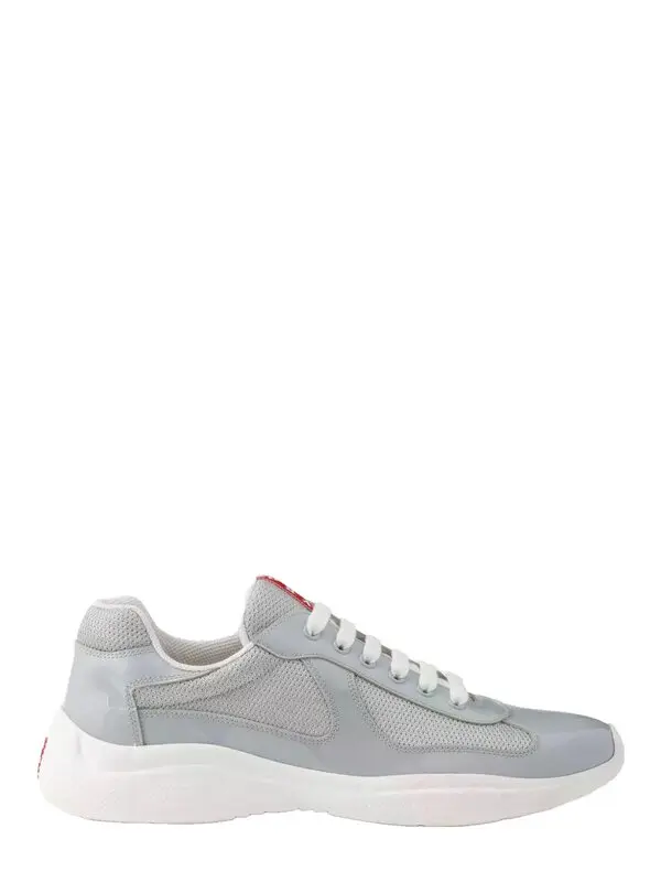 Prada America's Cup Logo-patch Sneakers - Grey